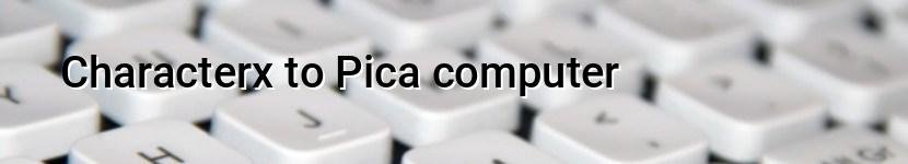 Characterx To Pica Computer Converter| cm2feet.com